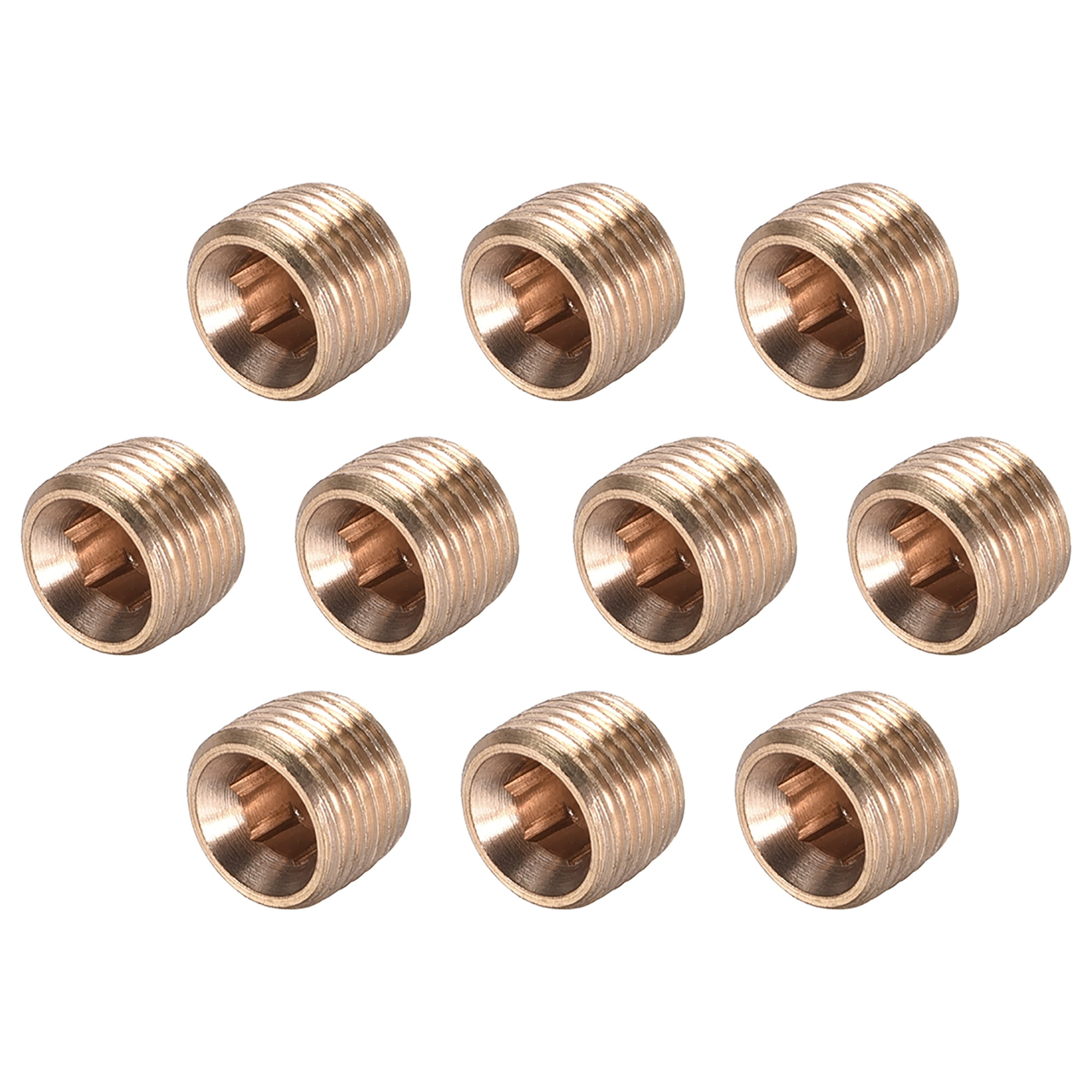 Brass Pipe Fitting - Hex Counter Sunk Plug G1/8 Male Socket Drive ...