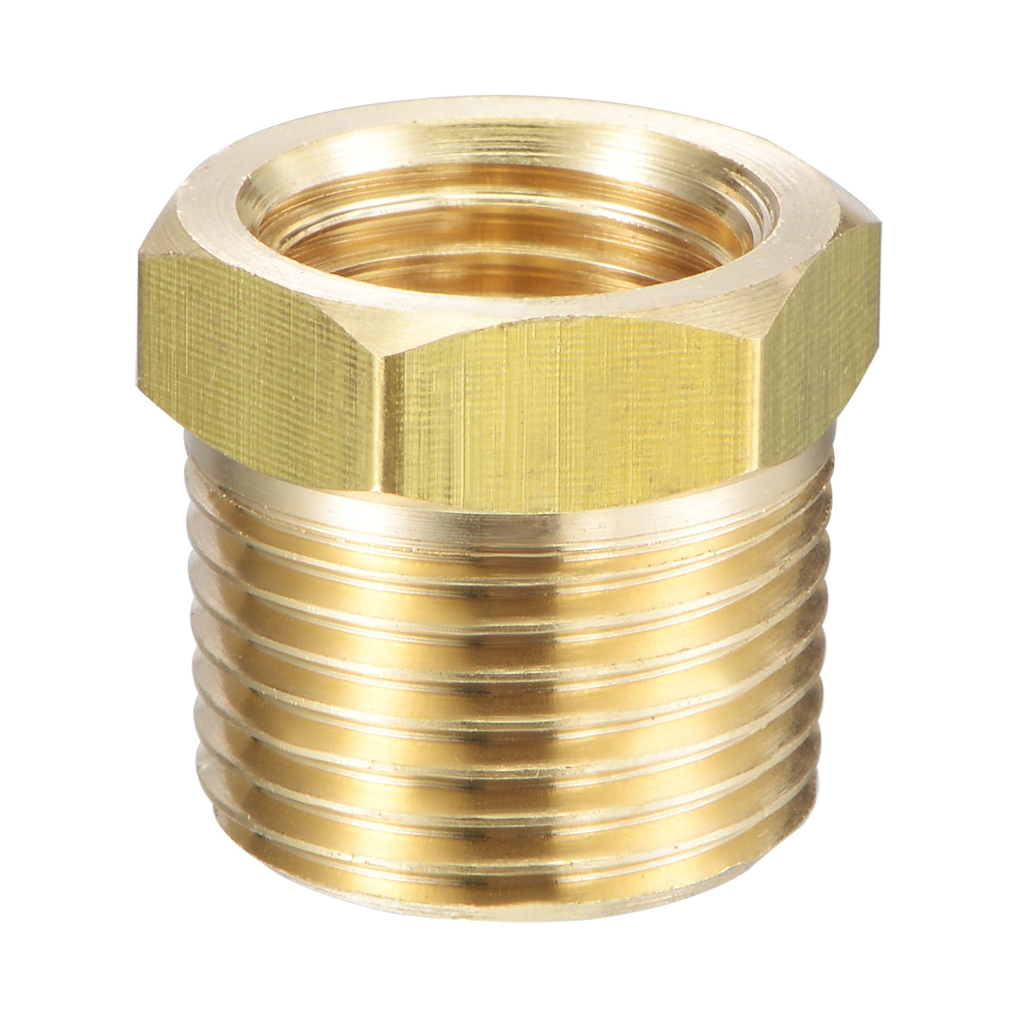 Brass Pipe Fitting Reducer Adapter 3/8" BSPT Male x 1/4" NPT Female for Water Oil Pressure Gauge ...