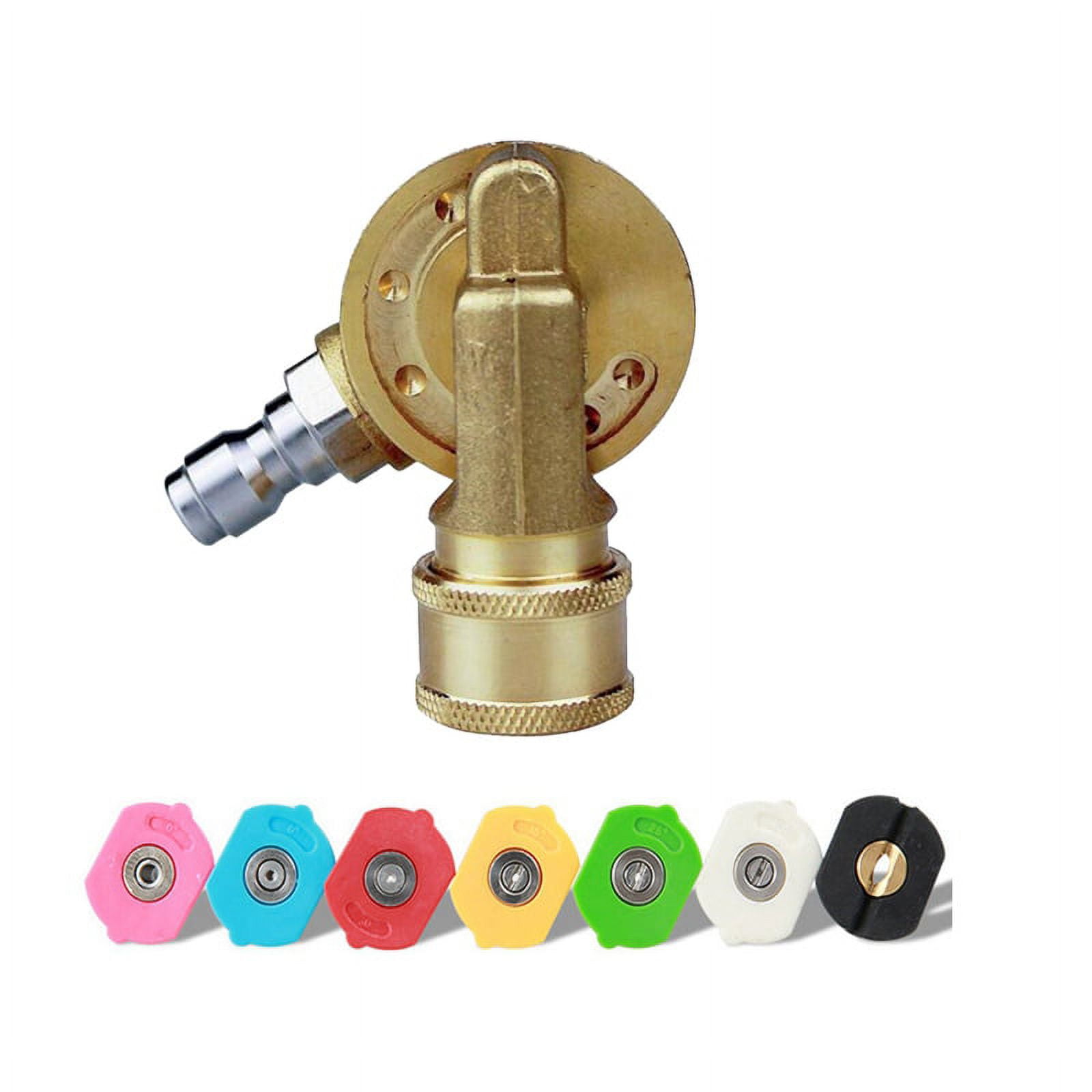 Brass Pivoting Coupler with 1/4In Quick Connection Attachment Gutter ...