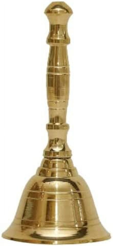 Brass Plain Bell For Pooja Ghanti/Ghanta, Small Pooja Bell for Home and ...
