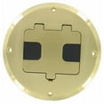 Brass Plated Concealed Receptacle Floor Box Kit - Walmart.com