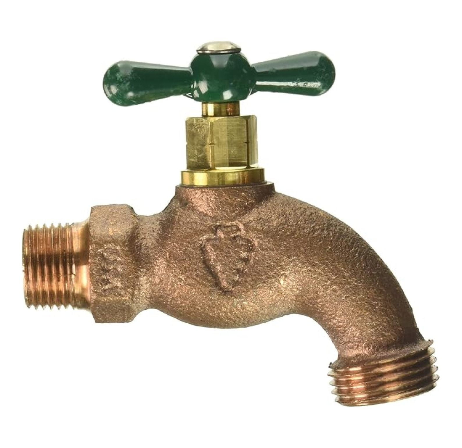 Brass & Plumbing 301LF Hose Bibb - 1/2" Male Pipe Thread, Lead Free ...