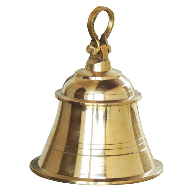 Brass Pooja Bell | Ghanta 3.12Kg, Solid Brass Temple Ganta, Hanging ...