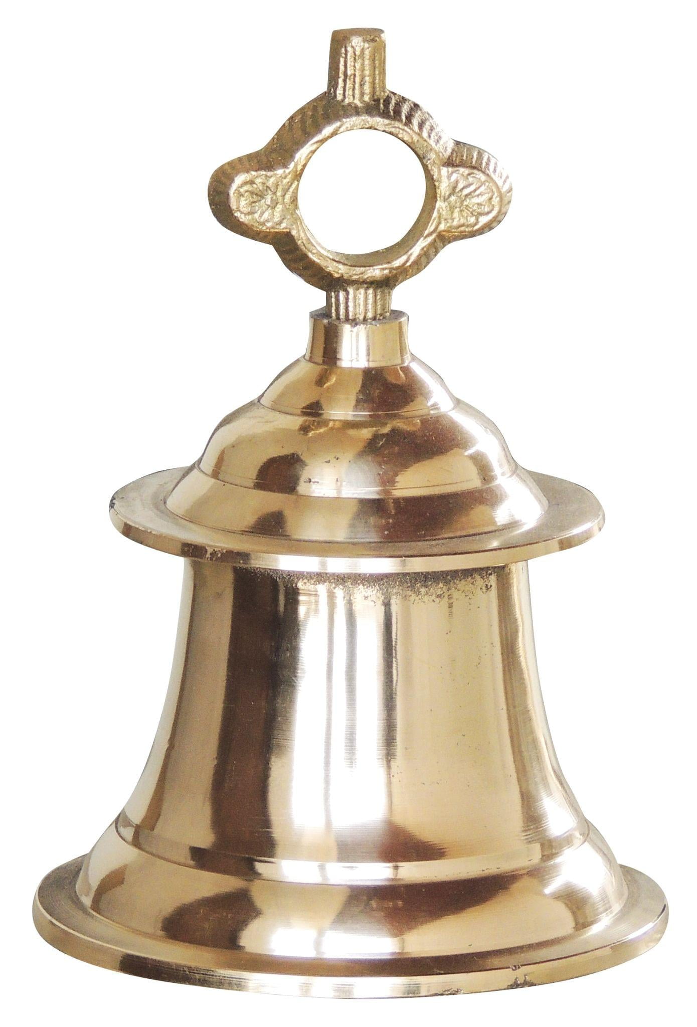 Brass Pooja Bell | Ghanta 3.36Kg, Solid Brass Temple Ganta, Hanging ...