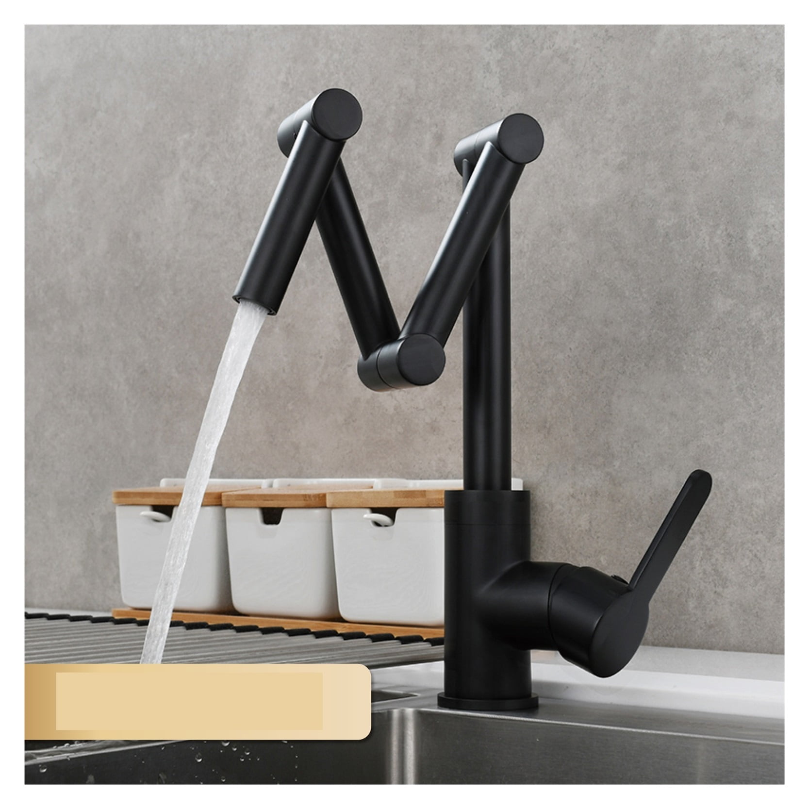 Brass Pot Filler Faucet Deck Mounted Three-Section Extension Folding ...