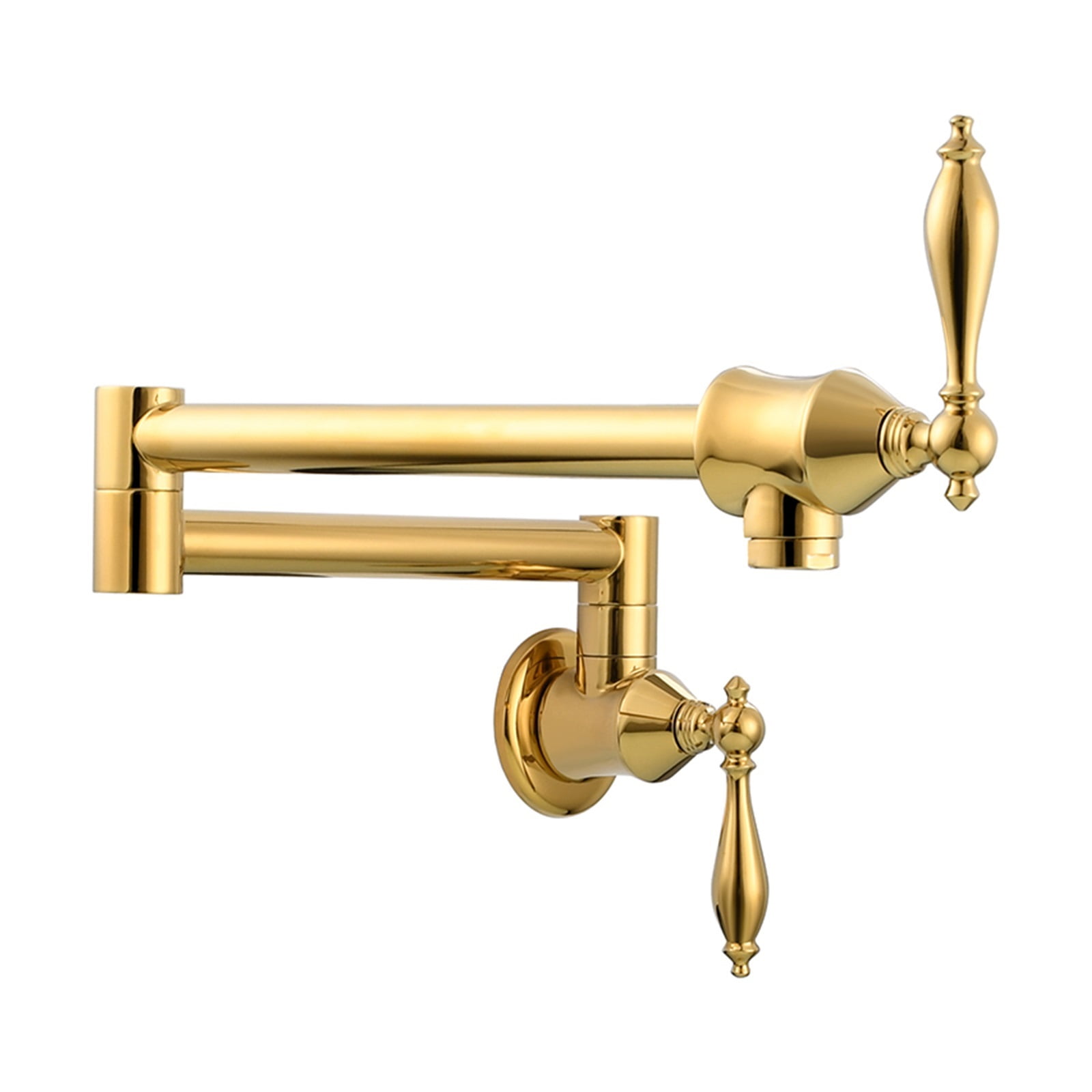 Brass Pot Filler Faucet Foldable Kitchen Faucet Dual Functional Faucet ...