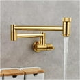 Brass Pot Filler Faucet Single Cold Water Kitchen Faucet Commercial ...