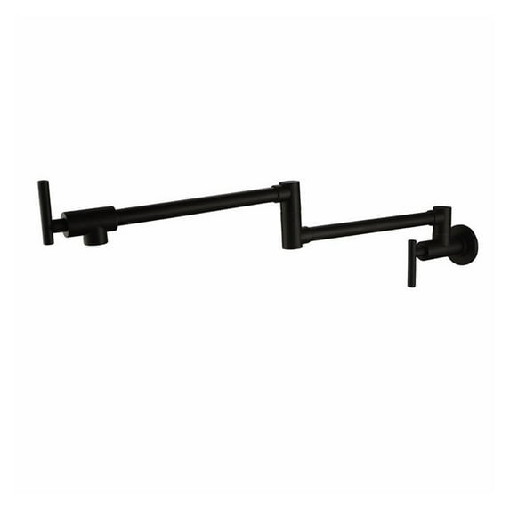 Brass Pot Filler Tap Wall Mounted Kitchen Sink Faucet Black Single Cold ...