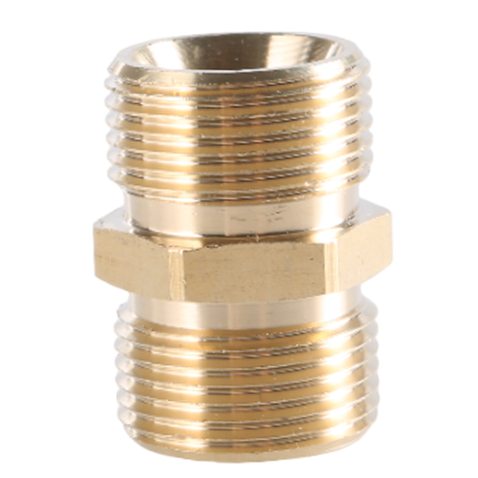 Brass Pressure Washer Hose Extender, M22 15mm to M22 14mm Male, Easy ...