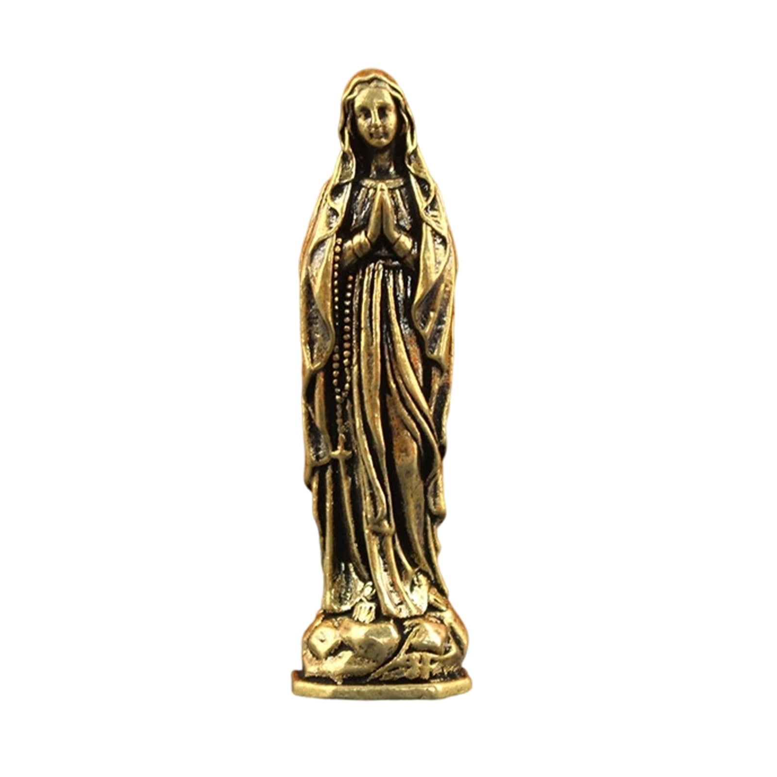 Brass Priest Figurine Retro Desktop Sculpture Decorative Collectible ...