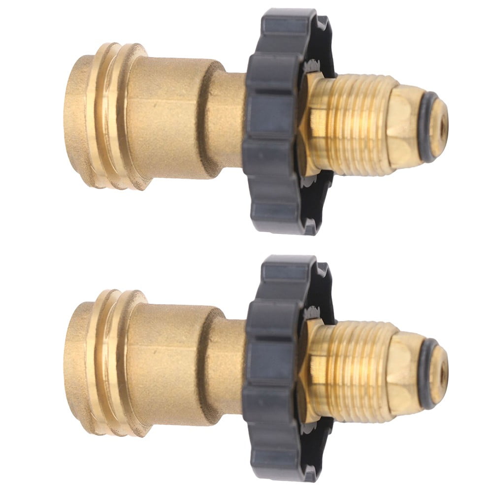 Brass Propane Tank Adapter with Wrench - POL to QCC1 Converter for ...