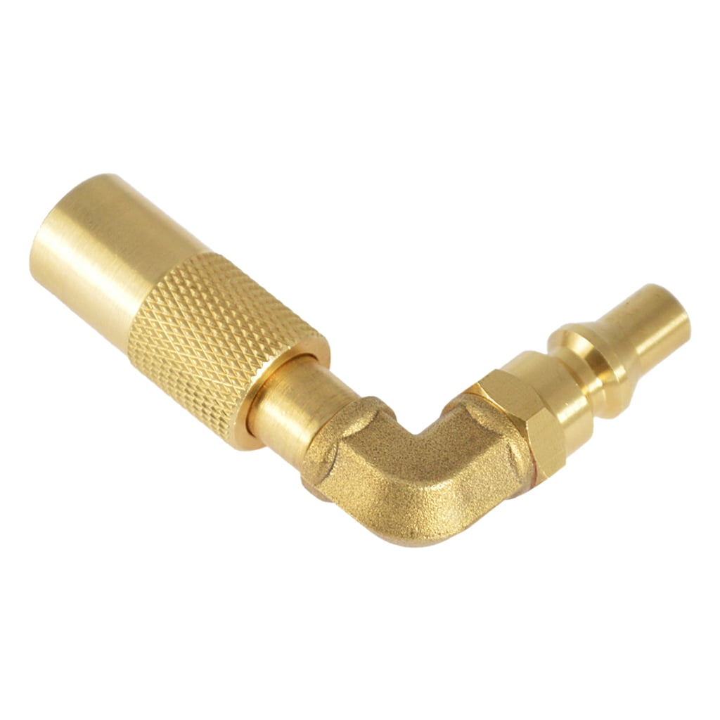 Brass Propanes Elbow Connectors 1/4In Quick Connects Fitting Conversion ...
