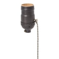 Brass Pull Chain Socket, Satin Black Finish, Pull Chain, On/Off ...