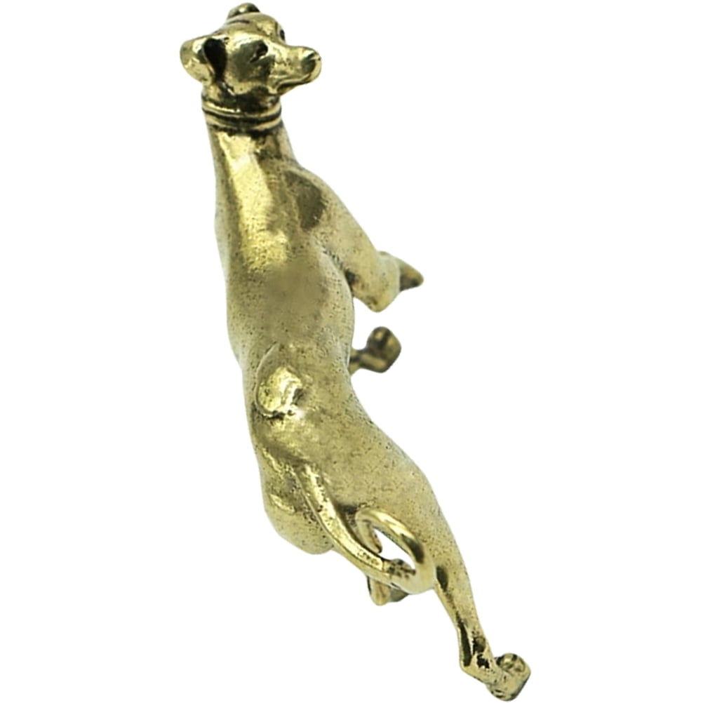 Brass Puppy Animal Statue Decor Indoor Tabletop Dog Dining Centerpieces ...