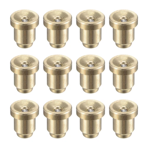Brass Push Button Flange Grease Oil Cup 6Mm For Lubrication System ...