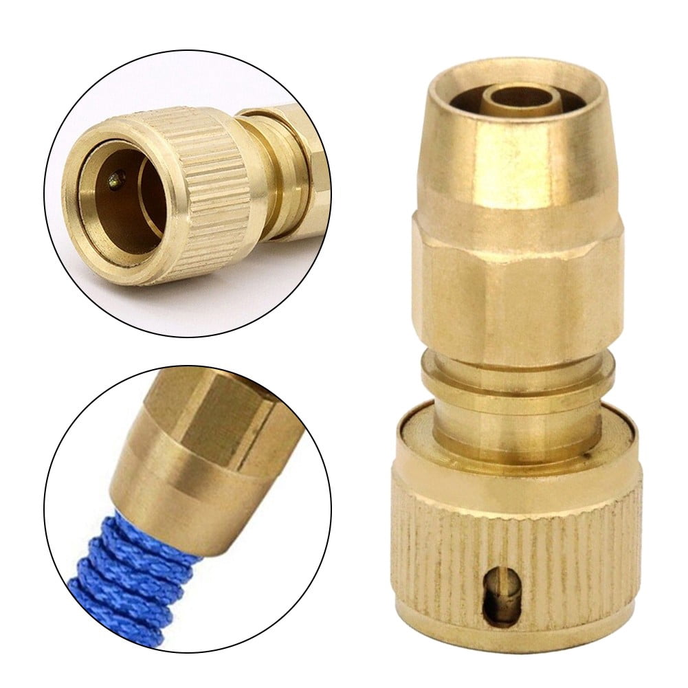 Brass Quick Connector Adaptor Expandable Repair for Garden Water Hose ...