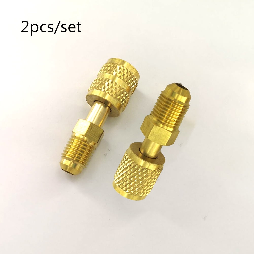 Brass R410A Adapter For Refrigerant HVAC Split Air Conditioners 1/4 ...