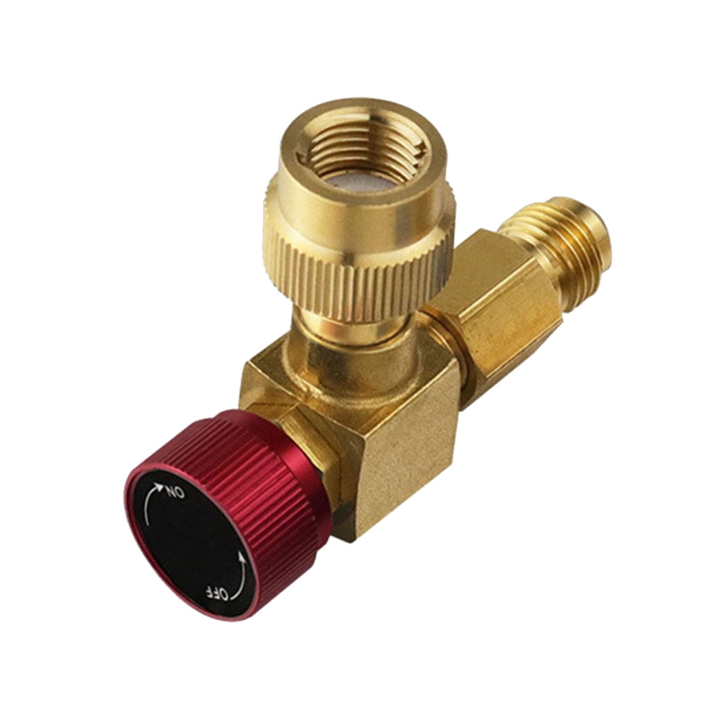 Brass Refrigerants Charging Safety Valves Leakproof Design For HVAC ...