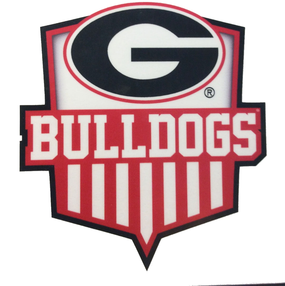 Brass Reminders, University of Georgia 6" x 6" Strip Badge Premium ...