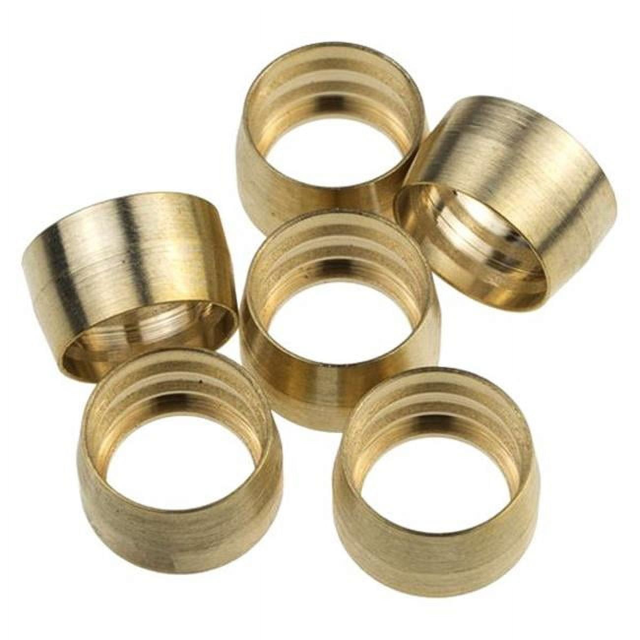 Brass Replacement Ferrules for 10AN 1200 Series PTFE Hose End - 6 Piece ...