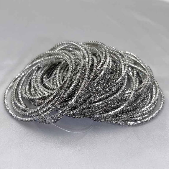 Brass Rhinestone Tennis Bracelets Stretch Bracelets for Women Square ...
