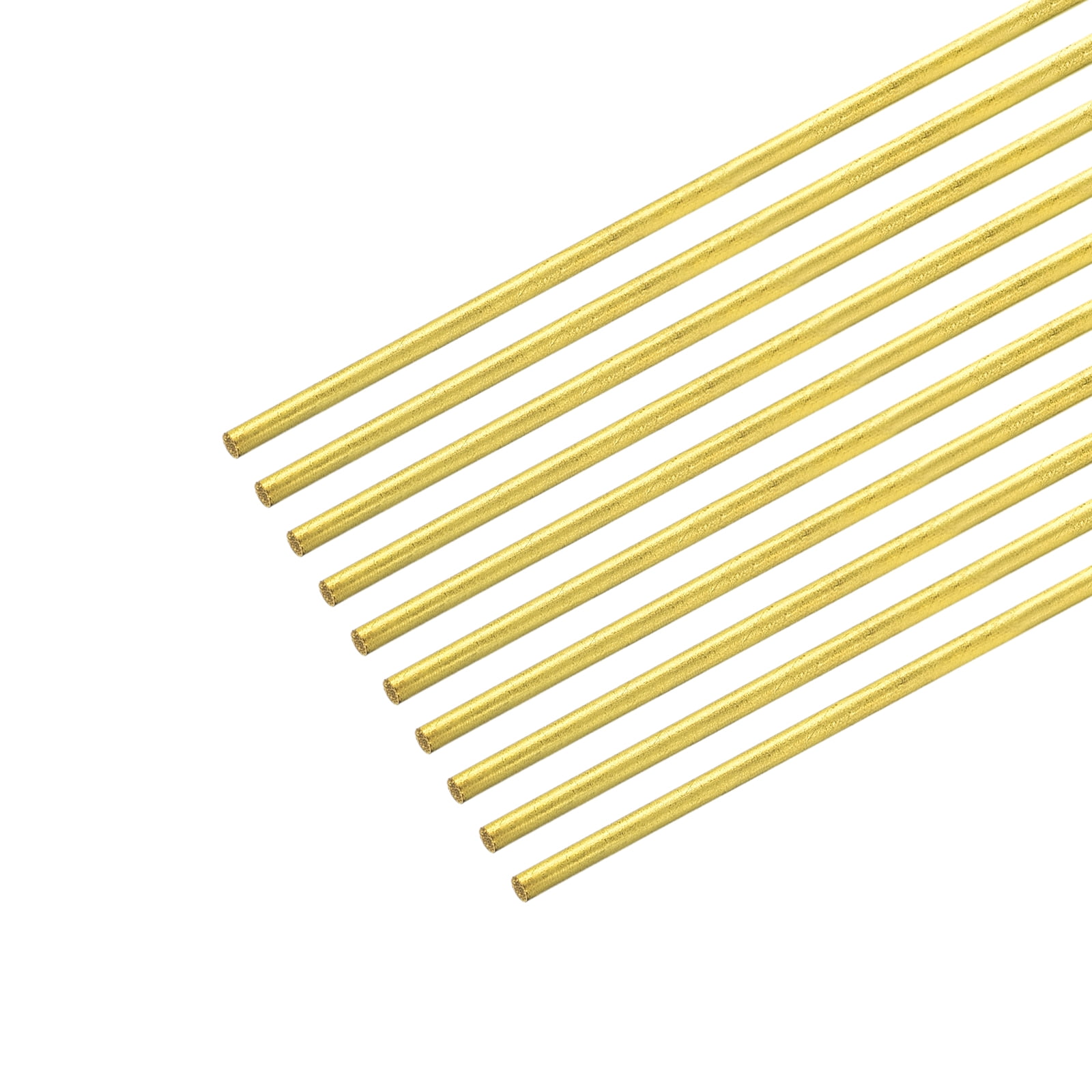 Brass Rod,Brass Solid Round Rod 1.5mm x 300mm Lathe Bar Stock 10pack ...