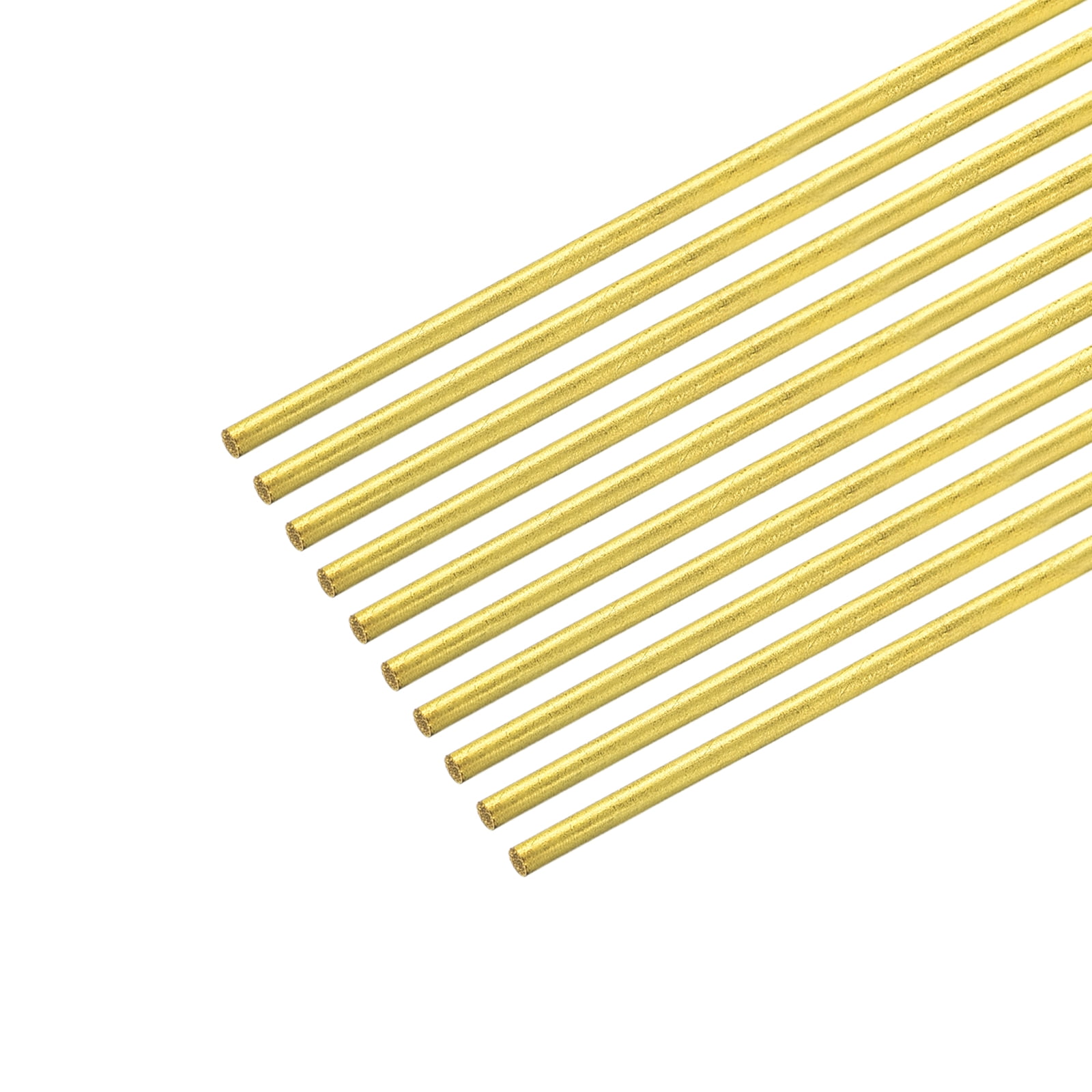 Brass Rod,Brass Solid Round Rod 1.8mm x 300mm Lathe Bar Stock 10pack ...