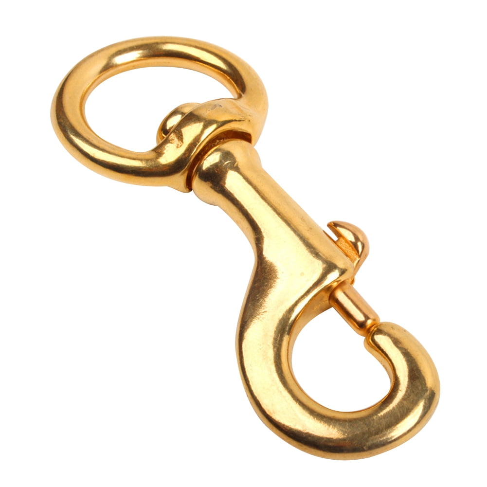 Brass Rotary Single Swivel Eye Pet Traction Rope Diving Bolt Snap Hook ...