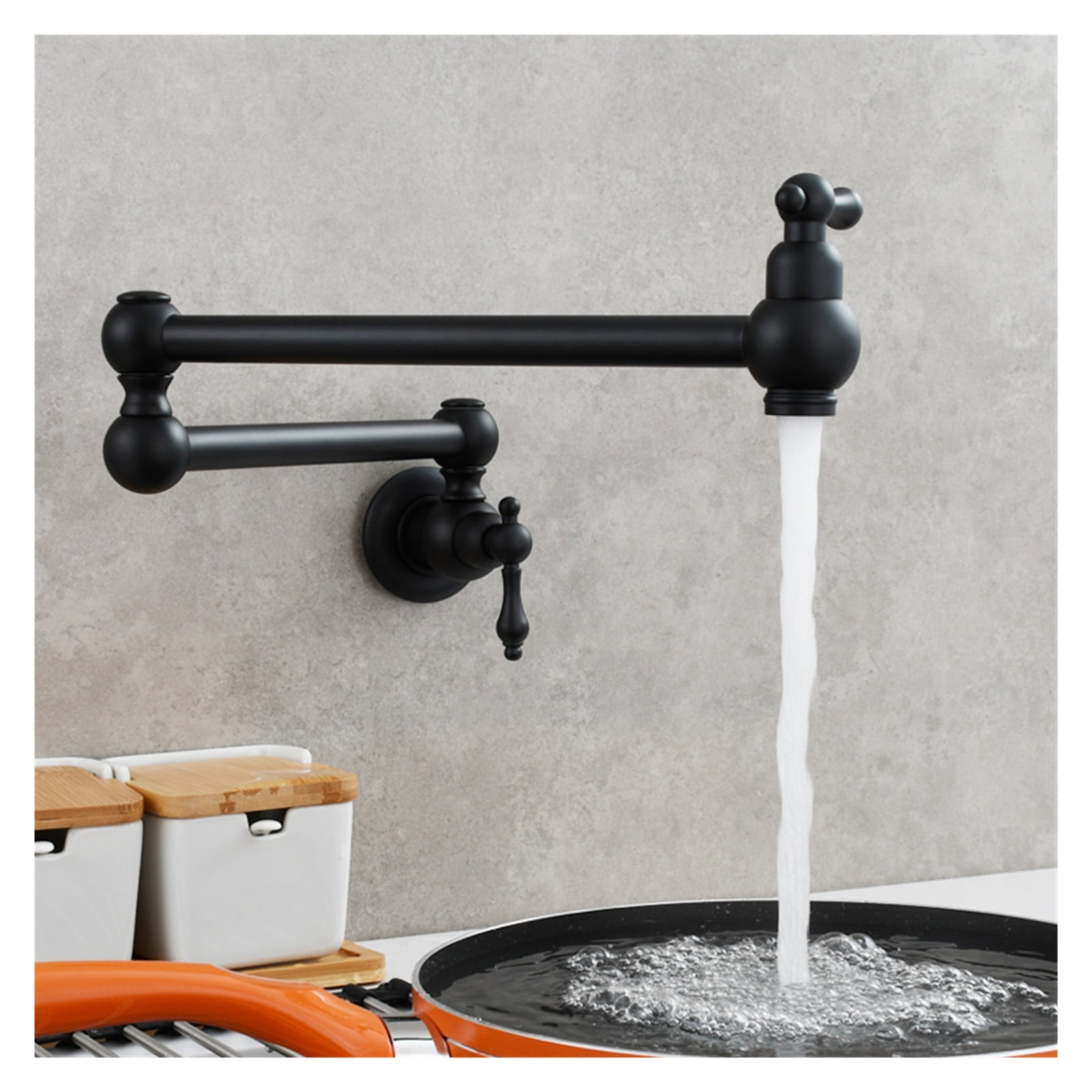 Brass Rotating Folding Faucet Delicate Double Switch Kitchen Faucet ...