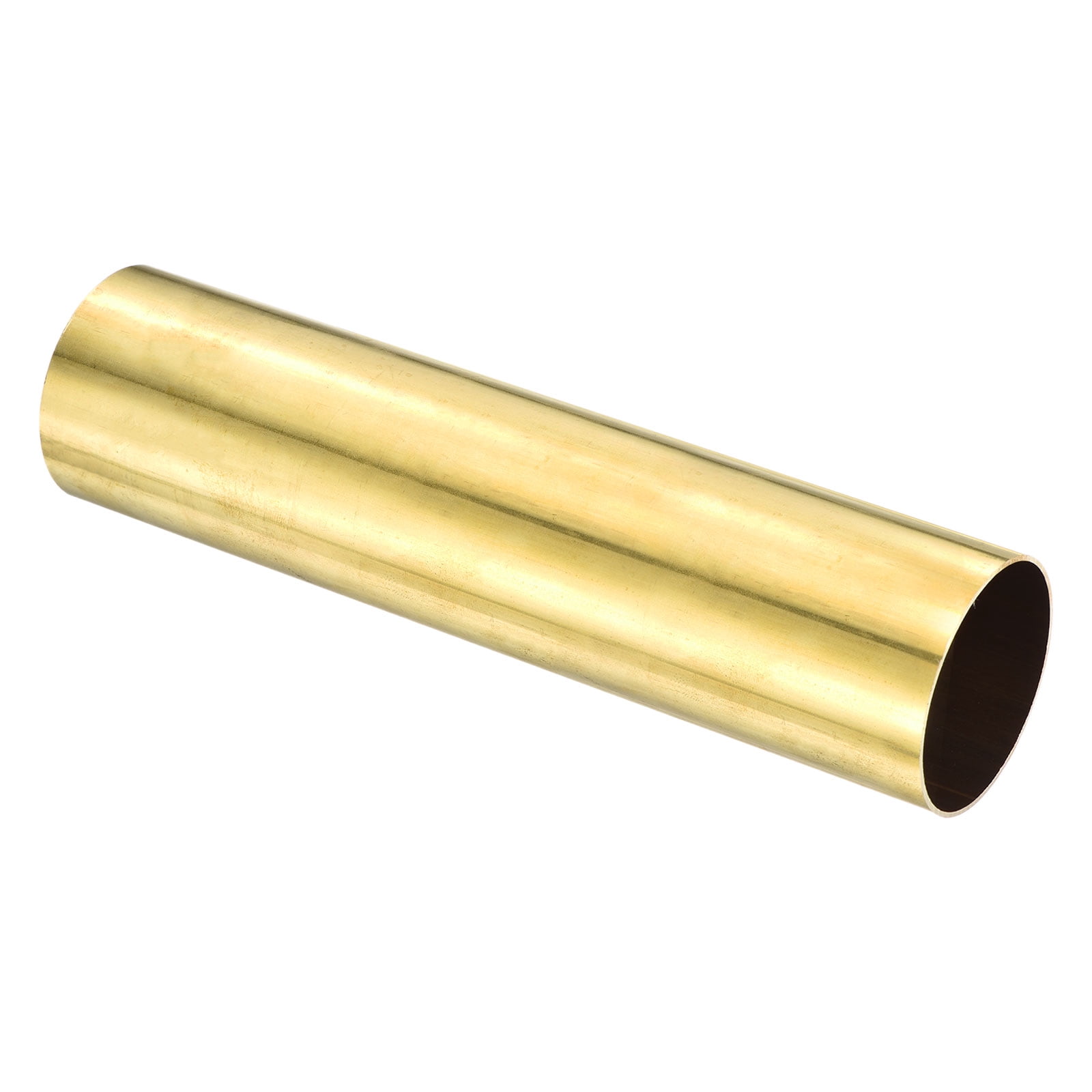 Brass Round Tube, 50mm OD 1mm Wall Thickness 200mm Length Seamless ...