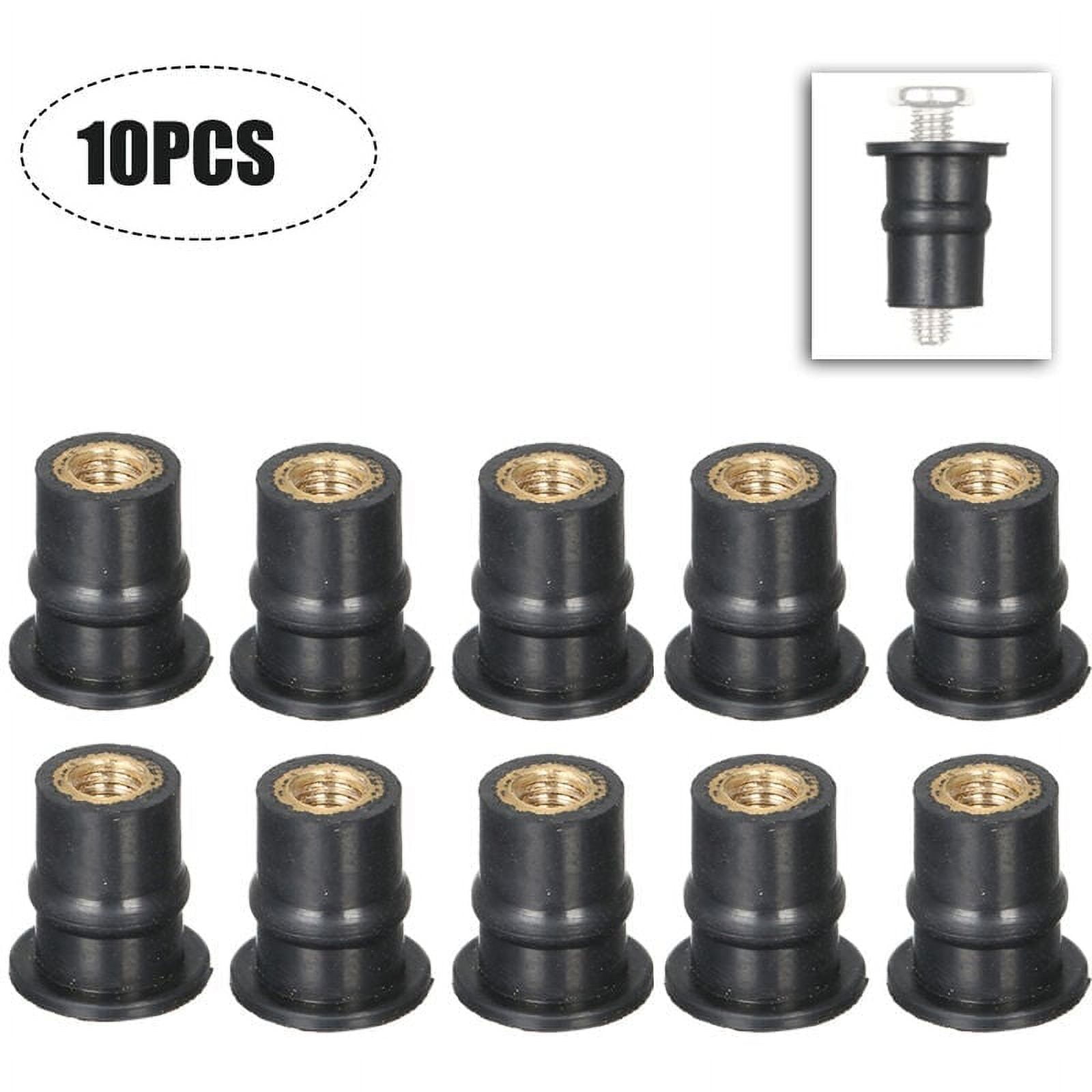Brass + Rubber Well Nuts For Motorcycle Accessories, Fairing Fasteners ...