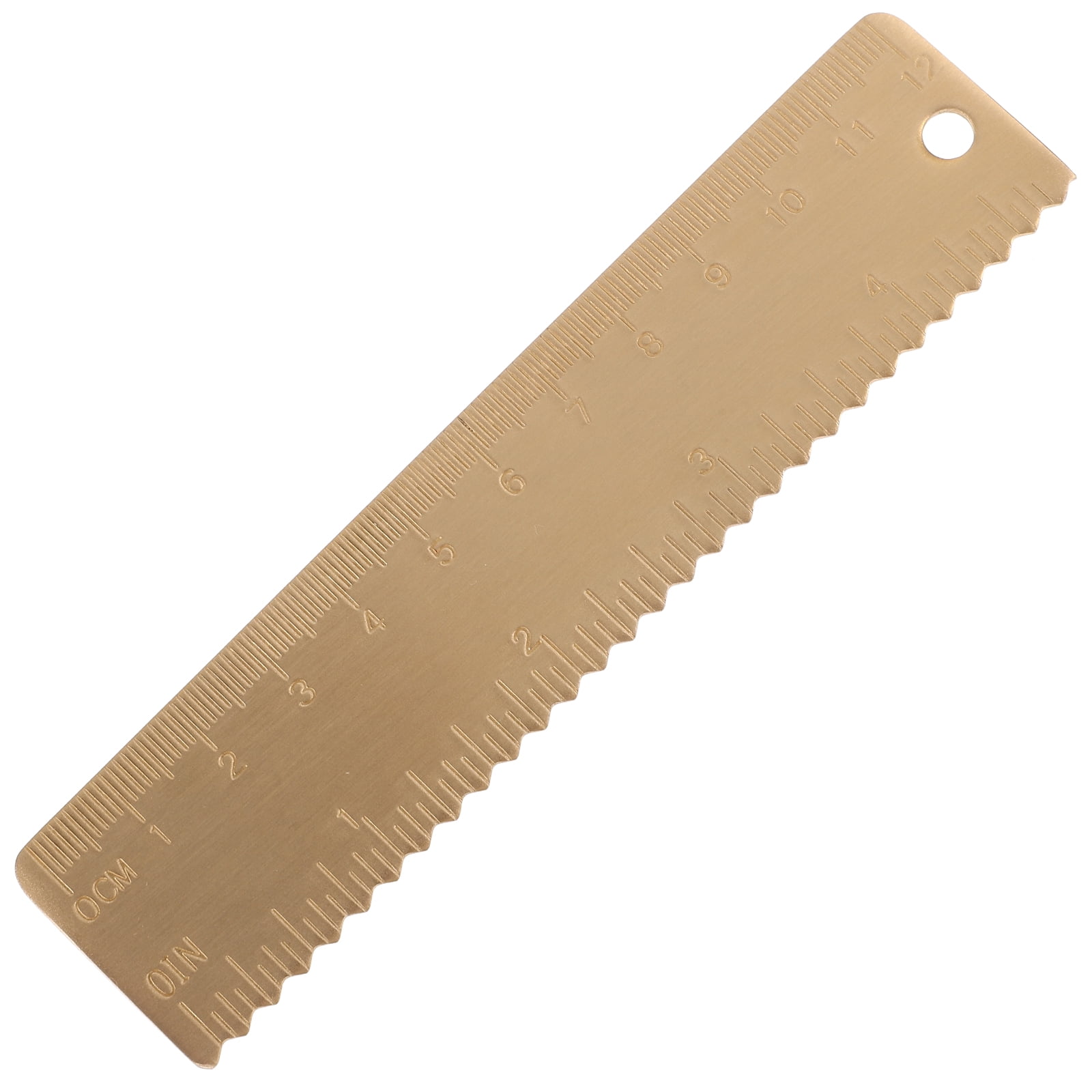 Beige Metal Drawing Ruler for Painting with Straight Edges Compact Size ...
