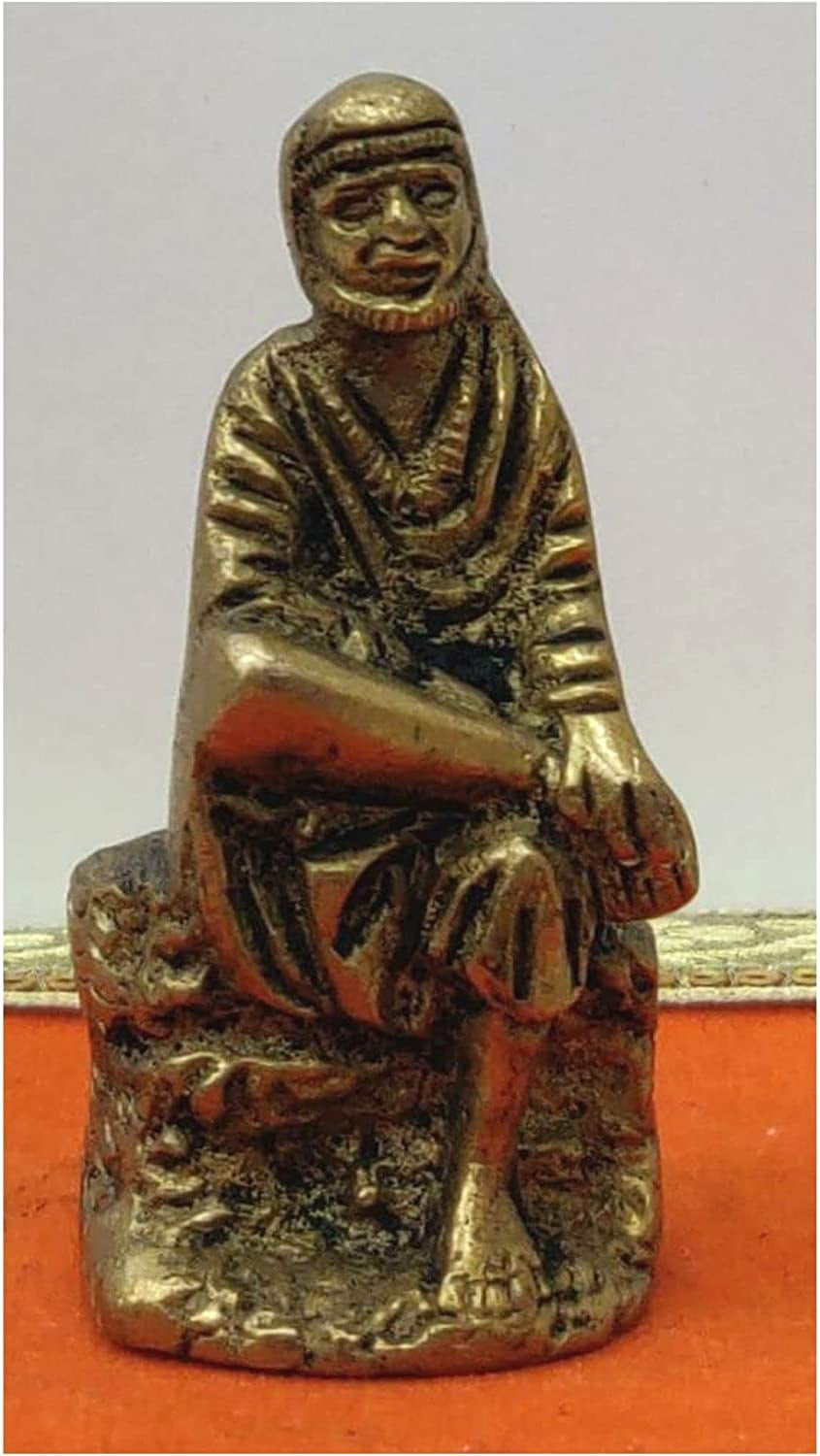 Brass Sai Baba Idol Hindu God Saibaba Statue Indian Handmade Statue ...