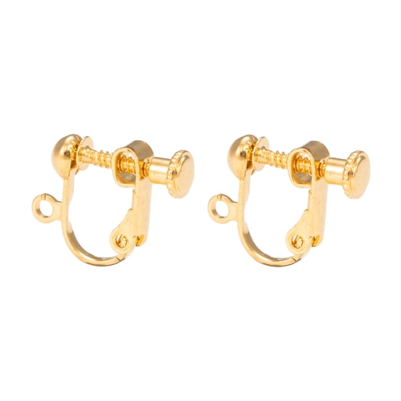 Brass Screw On Clip-on Earring Findings Spiral Ear Clip For Ears ...