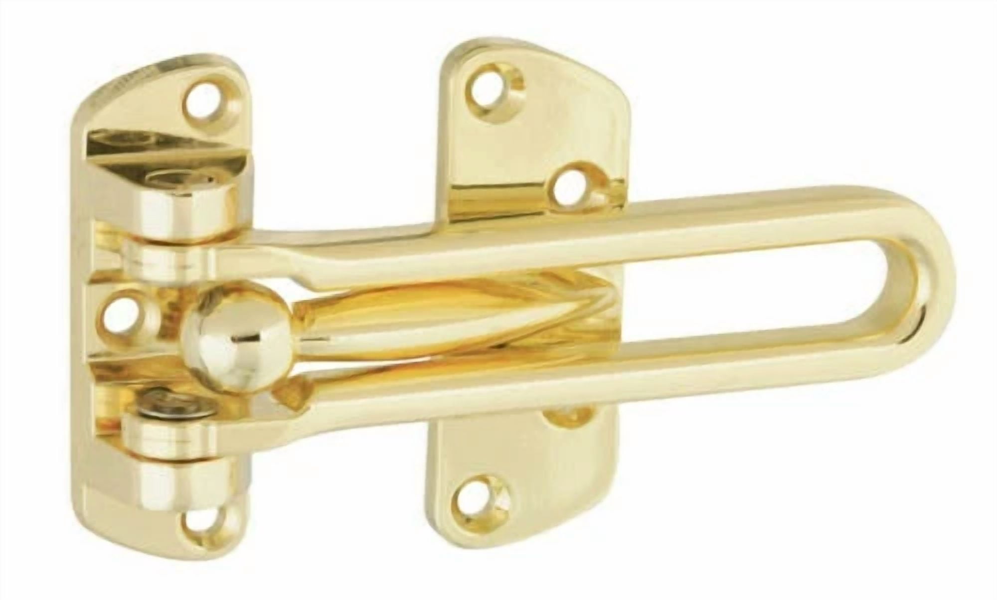 Brass Security Door Lock Guard Flip Latch – Child-Safe Slide Bolt Bar ...