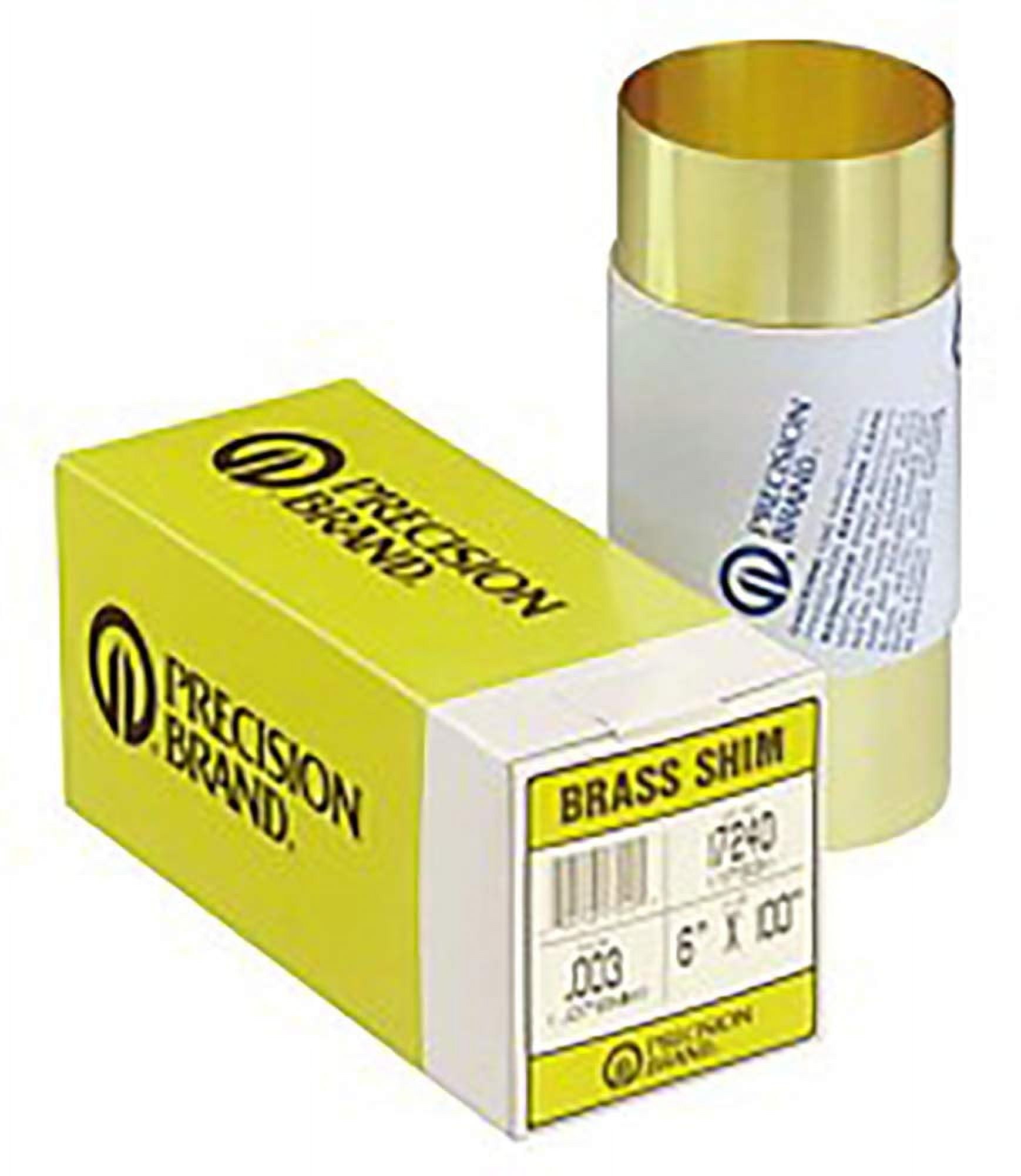 Brass Shim Stock Rolls - 17s1 .001 brass shimstock 6"x100" - Walmart.com