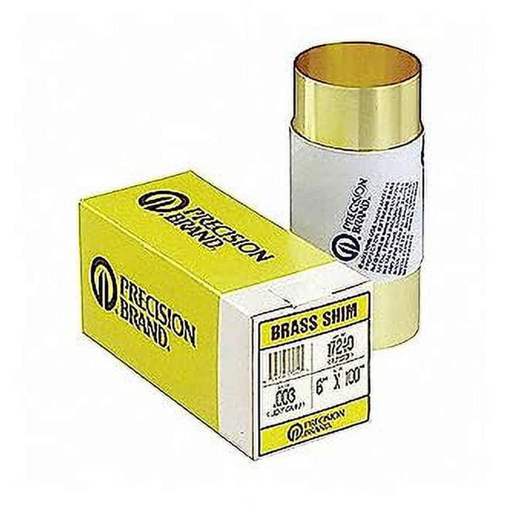 Brass Shim Stock Rolls - 17s10 .010 brass shimstock 6"x100" - Walmart.com