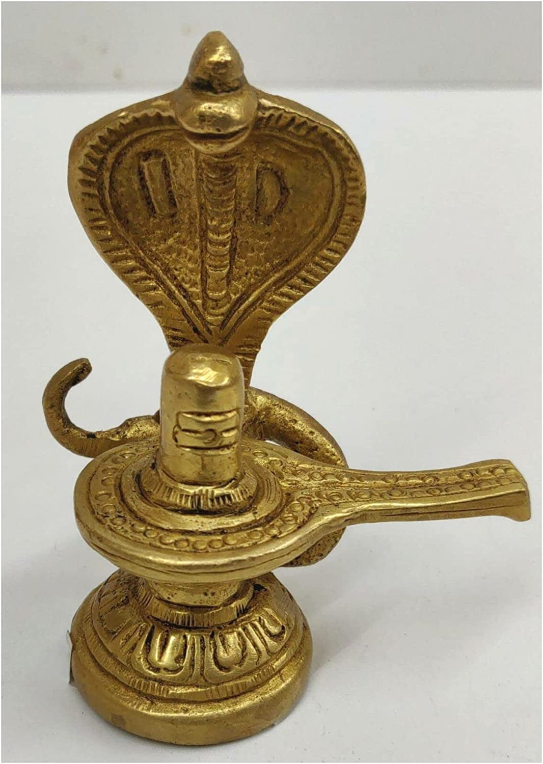 Brass Shiva Lingam with Sheshnag Shivling Statue Lingam for Temple ...
