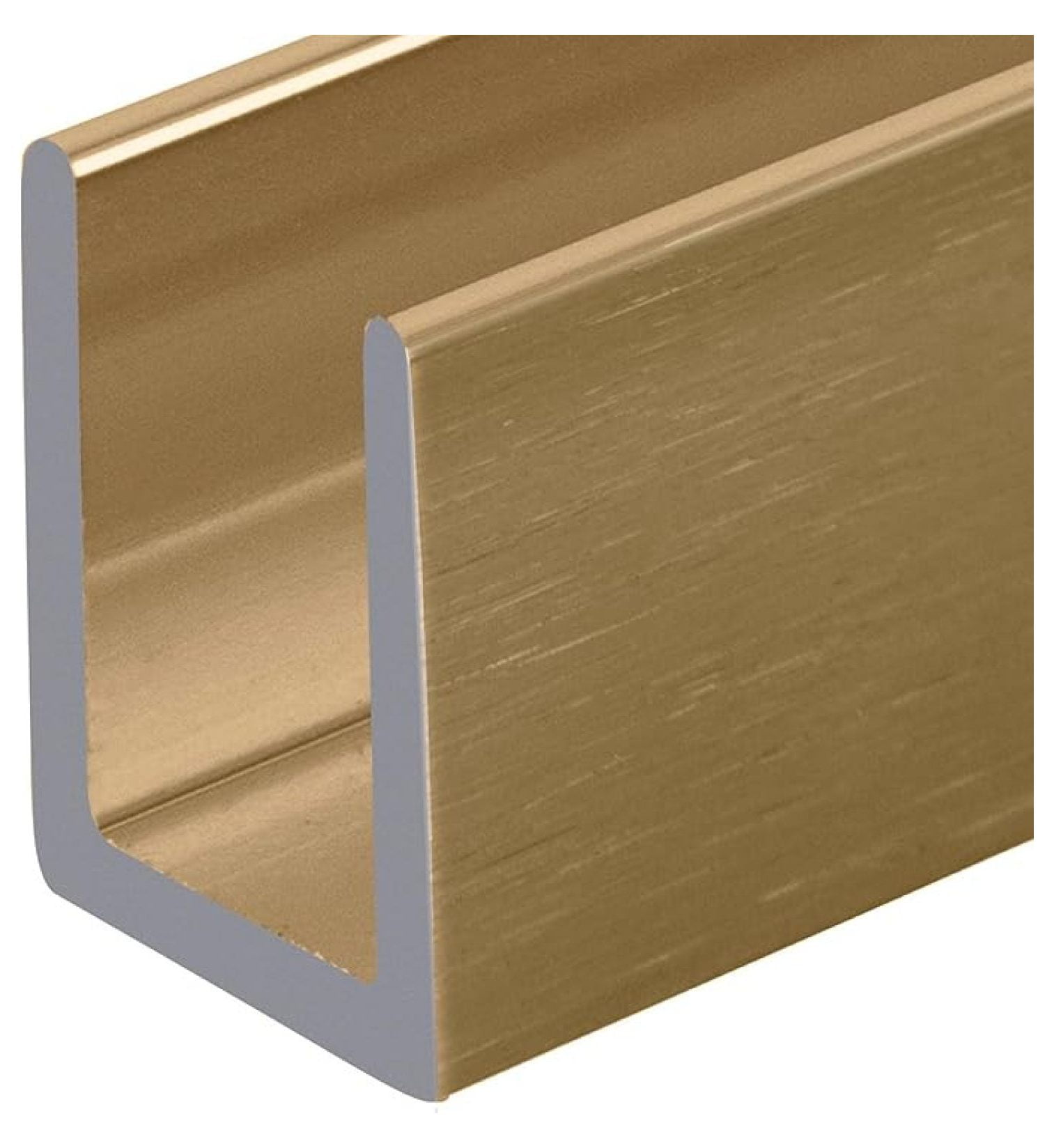 Brass Shower Door U-Channel - 95 Inch Aluminum Profile for 3/8" Glass ...