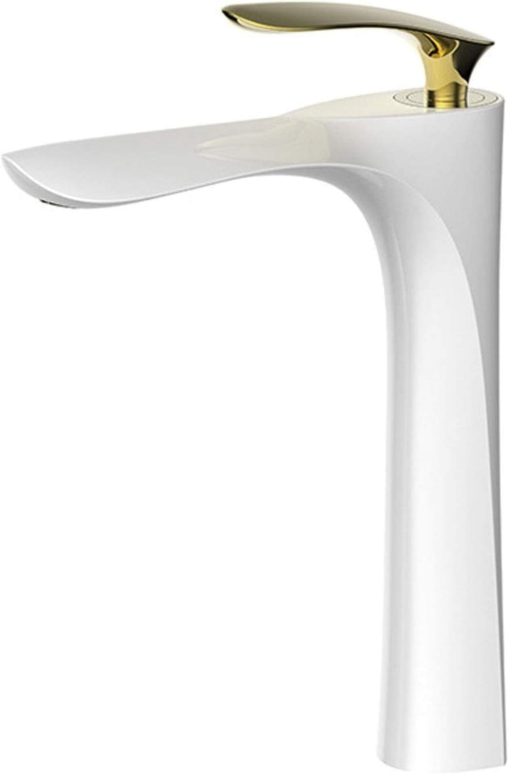 Brass Sink Tap, Modern Single Handle Basin Mixer Faucet with Ceramic ...