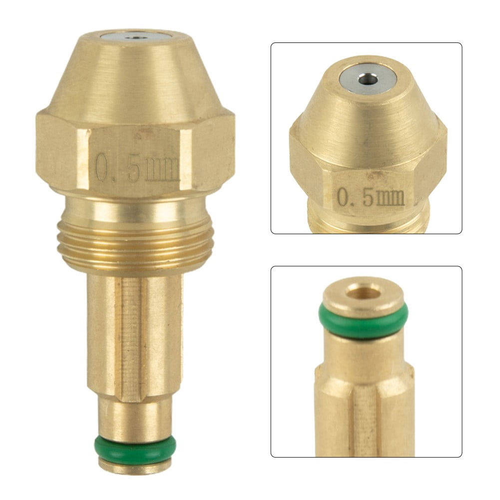 Brass Siphon Oil Nozzle Accessories Waste Oil Burner Nozzle 0.5MM ...