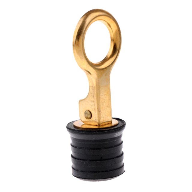 Brass Snap Handle Drain Plug 1 1/4 Inch 32mm for Marine Boats Yacht ...
