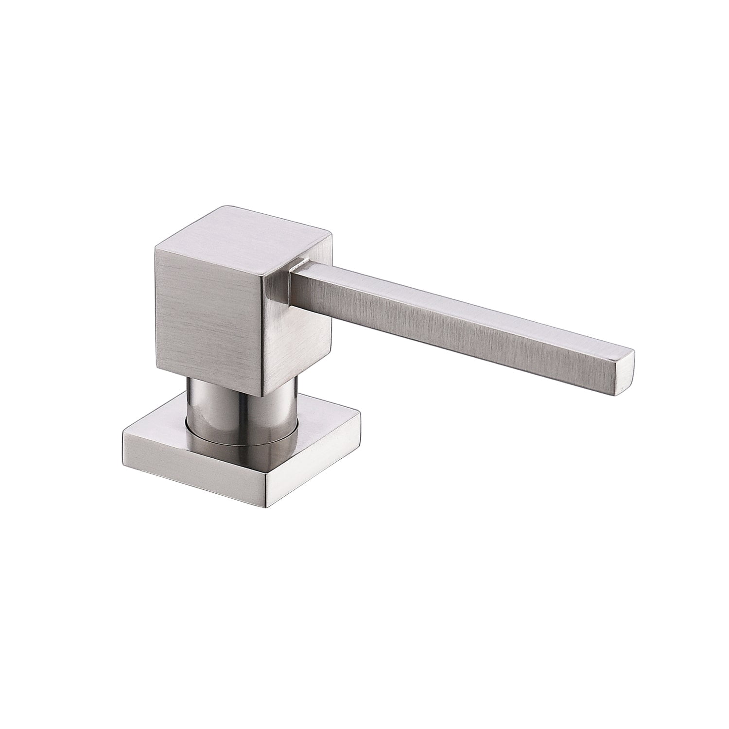 Brass Soap Dispenser Square Brushed Nickel Finish - Walmart.com