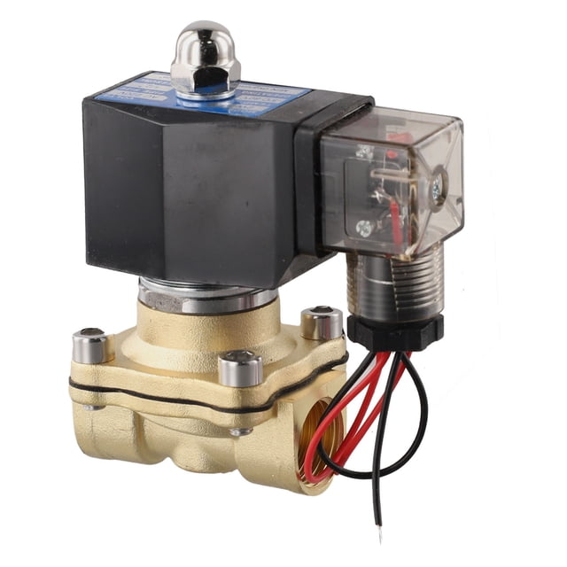 Brass Solenoid Valve, 1/2 Inch 220 V Ac Valve,Direct Controlled For ...