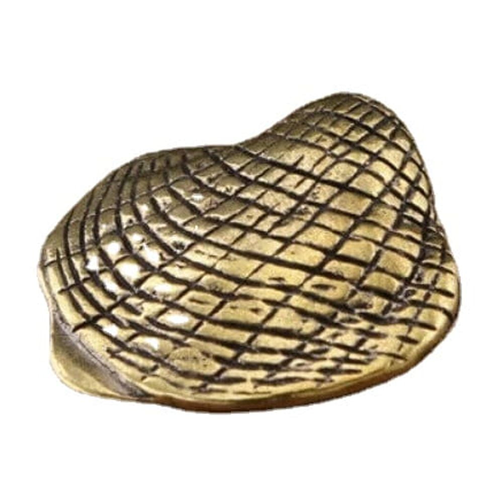 Brass Solid Antique Pocket Seashell Miniature Figurines Desk Ornament ...