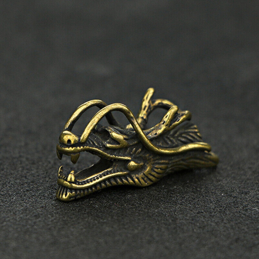 Brass Solid Dragon Pendant Figurine Statue Home Ornament Figurines ...