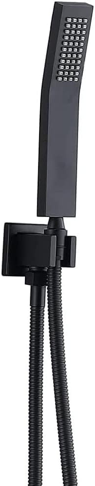 Brass Square Hand Held Shower Head, Luxury High Pressure Showerhead Kit ...