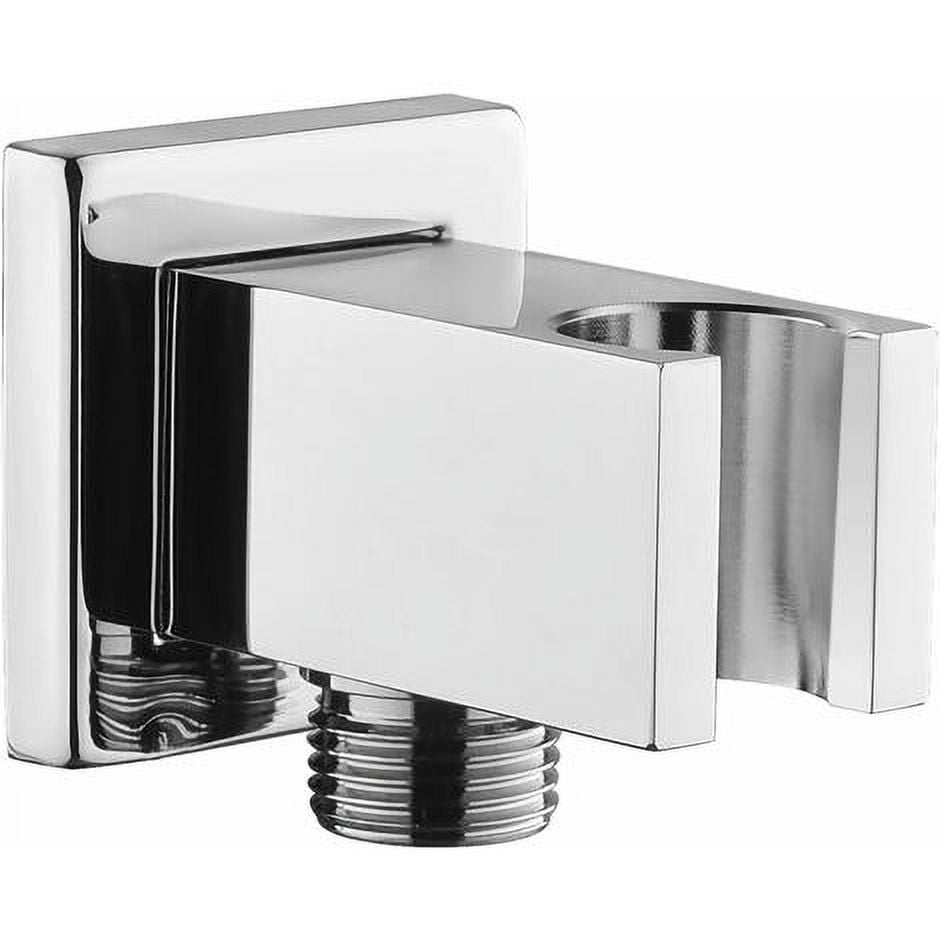 Brass Square Wall Fitting Elbow with Shower Bracket, Universal 1/2 Inch ...