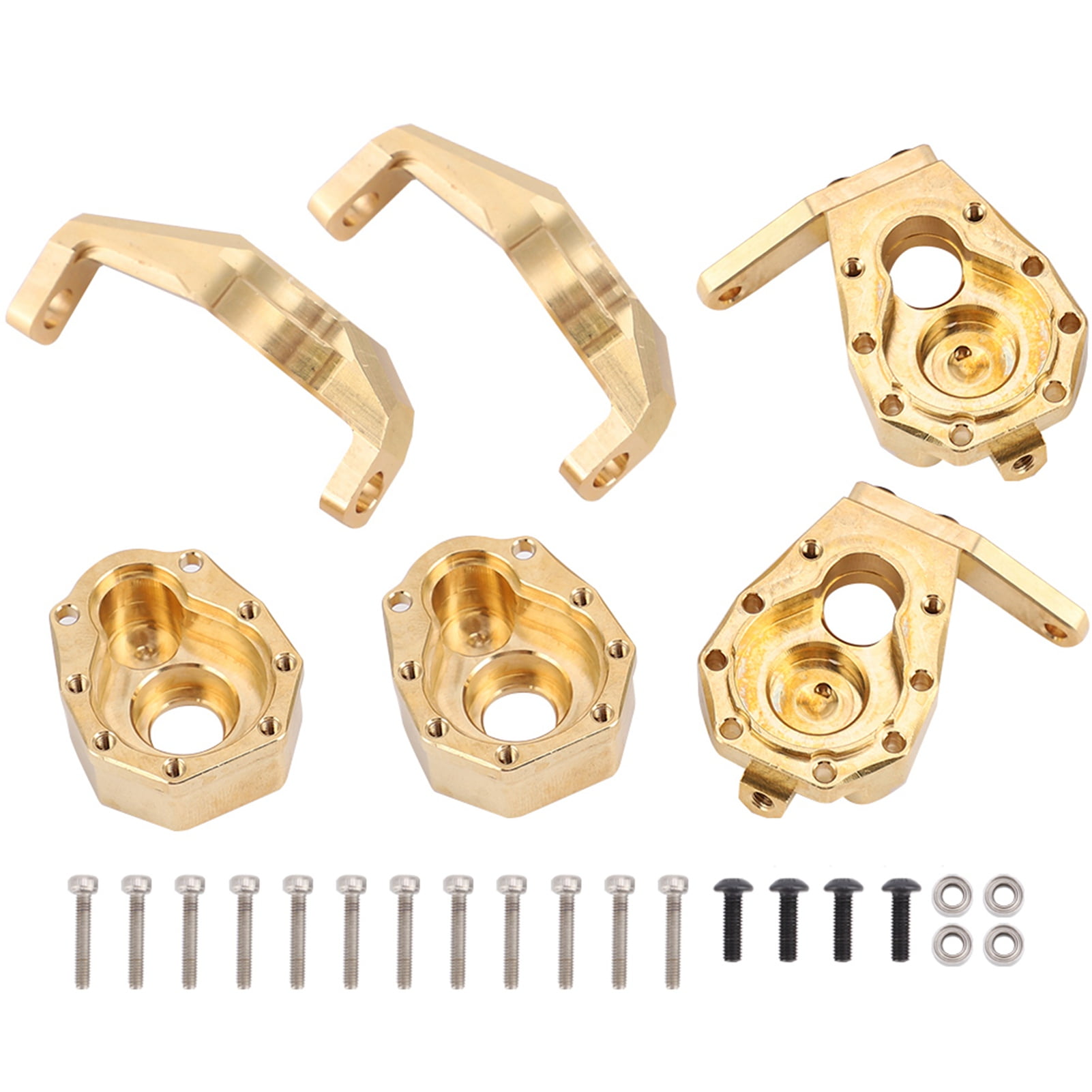 Brass Steering Knuckle C Mount Gear Cover Kit Accessory for 4/ 6 1/10 ...