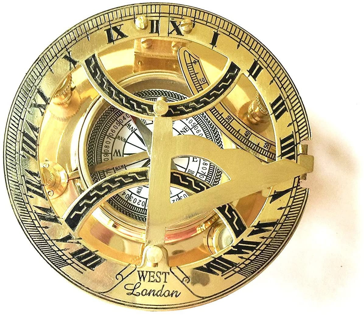 Brass Sundial Compass West London - Walmart.com